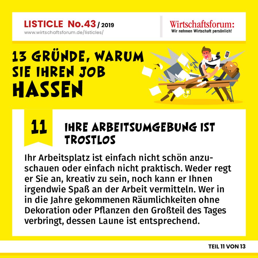 Ihre Arbeitsumgebung ist trostlos | wirtschaftsforum.de Ihre Arbeitsumgebung ist trostlos | wirtschaftsforum.de