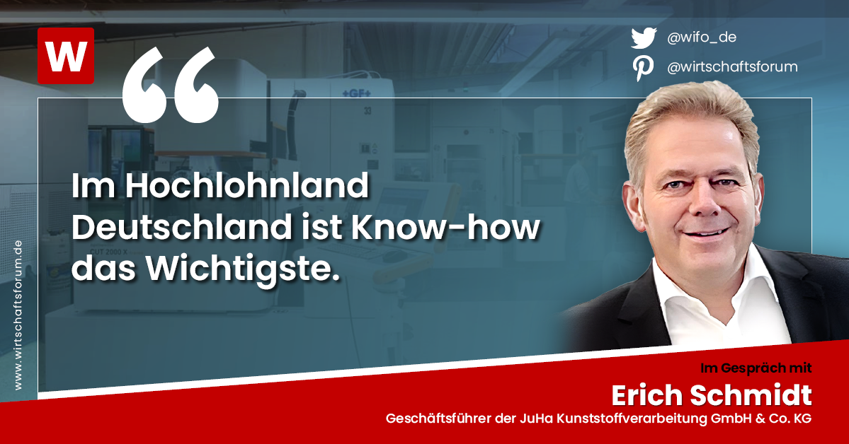 Erich Schmidt im Interview | wirtschaftsforum.de