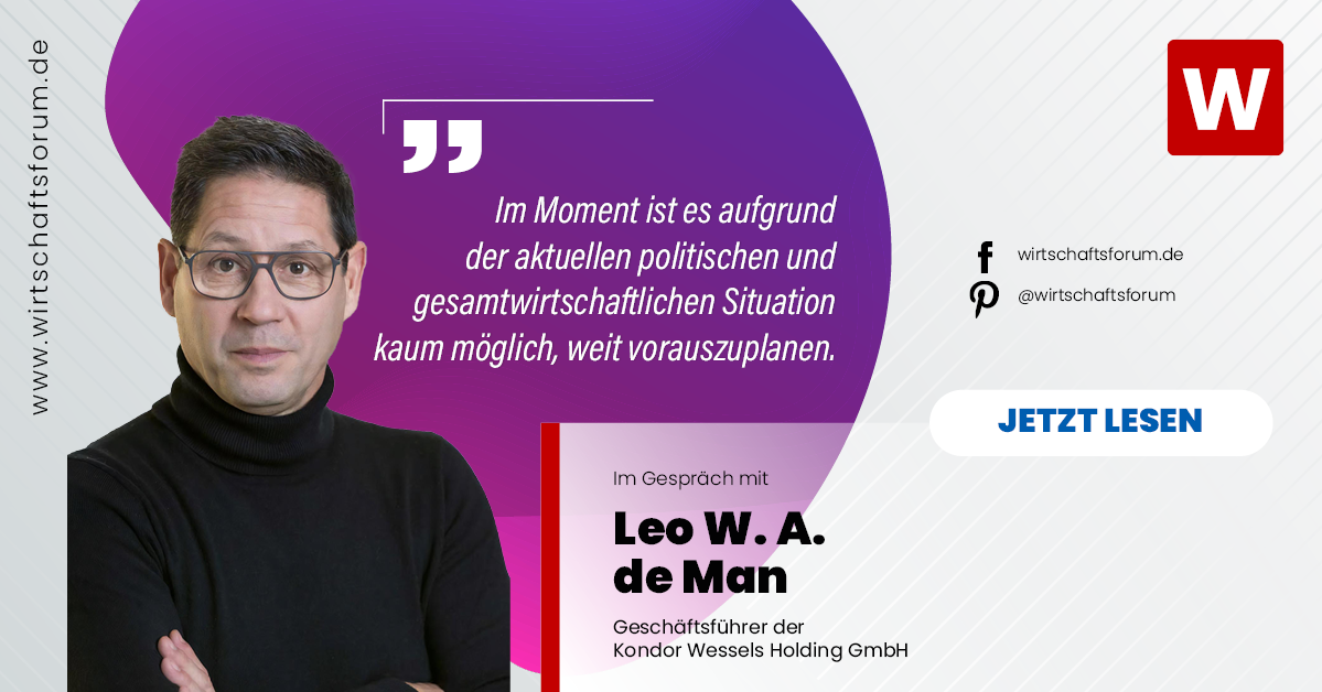 Interview mit Leo W. A. de Man | wirtschaftsforum.de